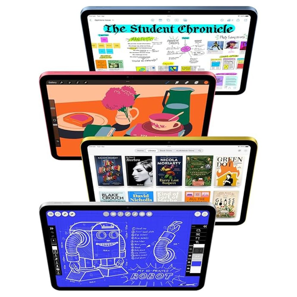 Apple iPad A16 WiFi & LTE – 128GB / 256GB / 512GB – Blue, Silver, Pink ...