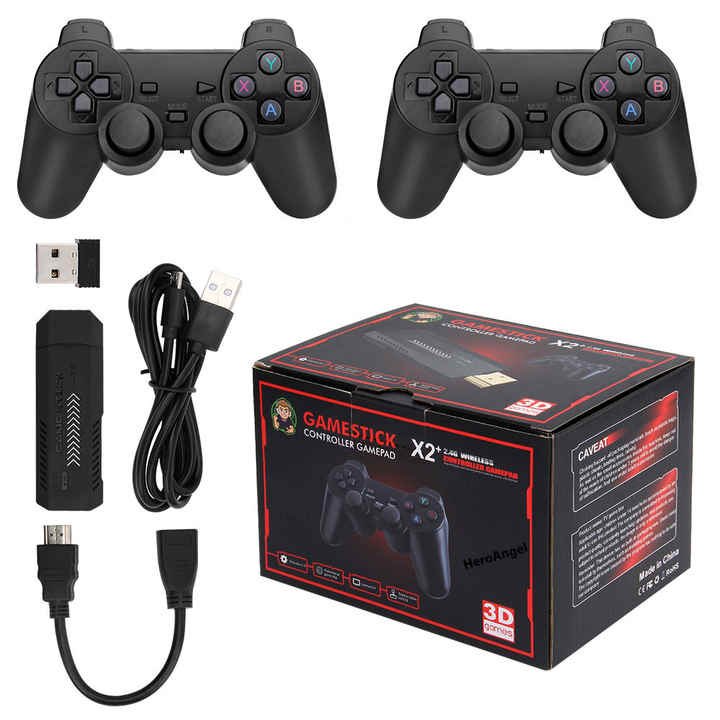 X2 Game Stick 4K GD10 Plus YE Retro Video Gaming Console HD 64GB 30000 ...