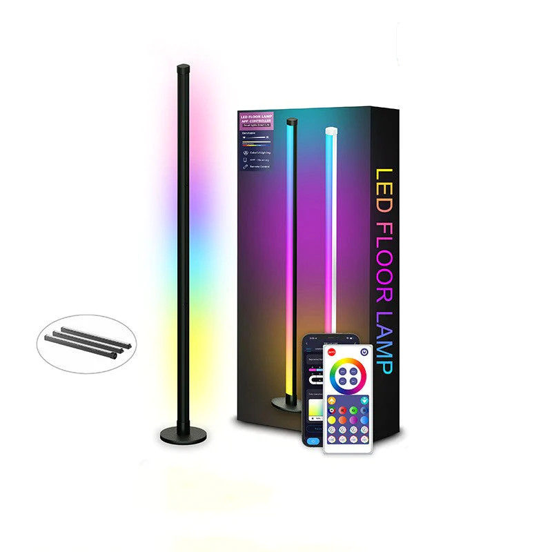 Ambient LED Bluetooth Modern Floor Lamp (120CM) with 16 Million Colors ...