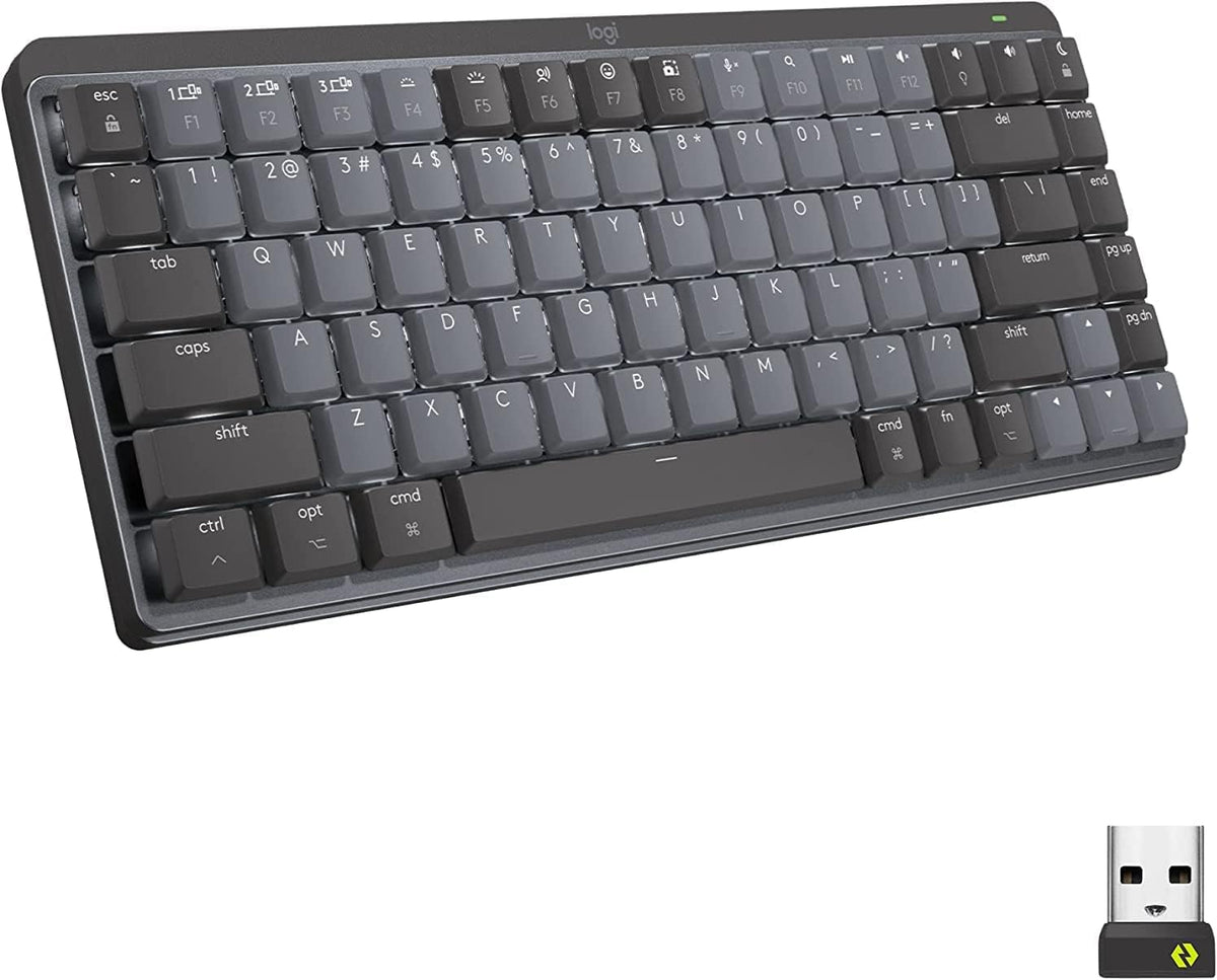 Logitech MX Mechanical Mini Wireless Illuminated Keyboard, Tactile Qui ...