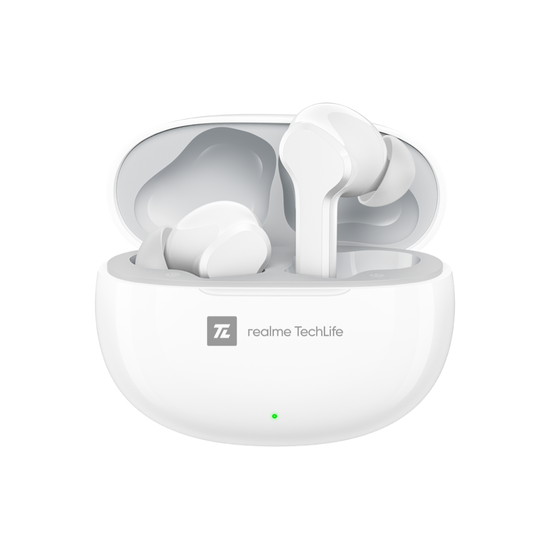 Realme T100 TechLife Truly Wireless Earbuds - White – Tech Tack